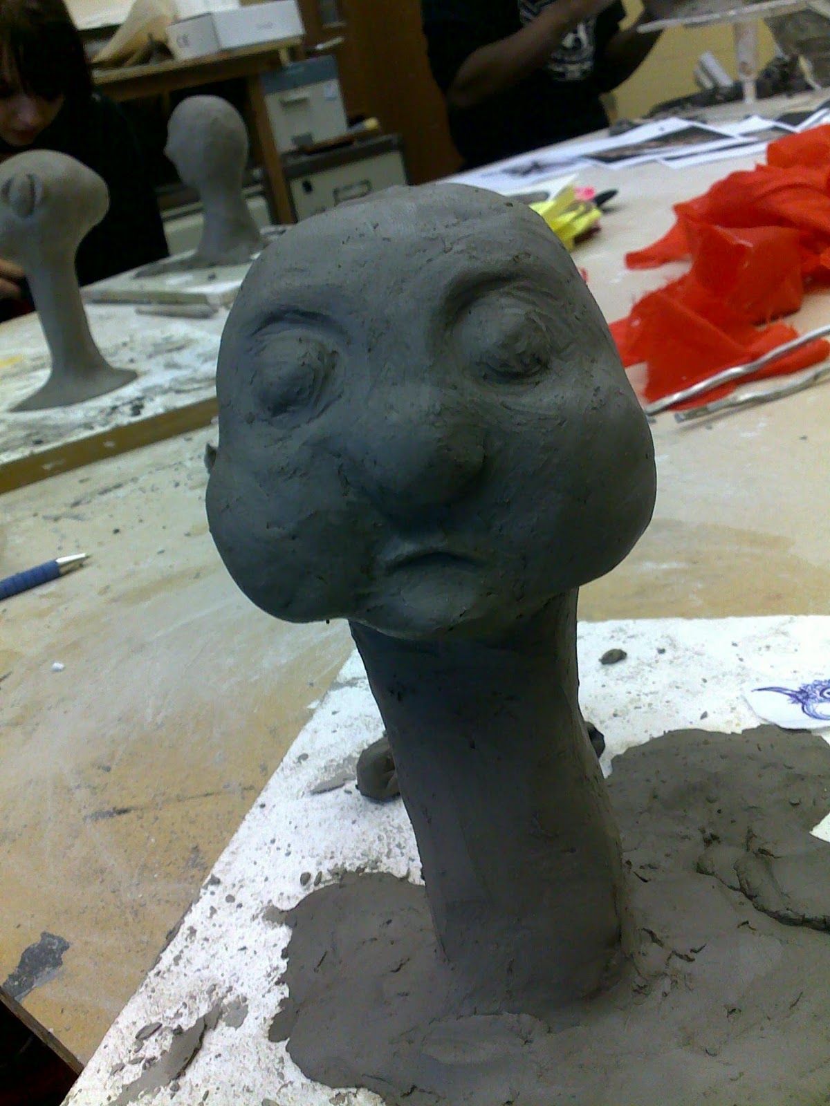 Prop Making: Clay puppet head