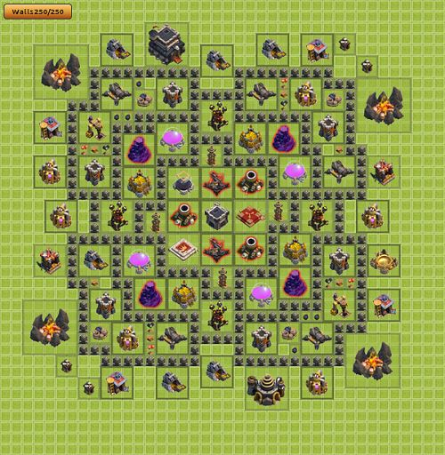 Clash of Clans Formasi Base Town Hall 1-10 Terbaik dan Terkuat