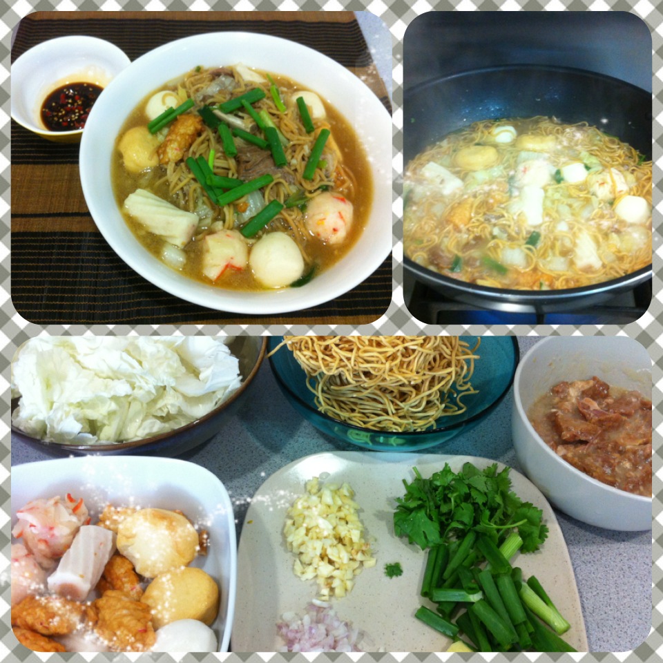 南海姑娘 Alice Lee Kitchen 爱丽思厨房: 简单的红烧排骨焖伊面 Simple Braised Pork Ribs with ...