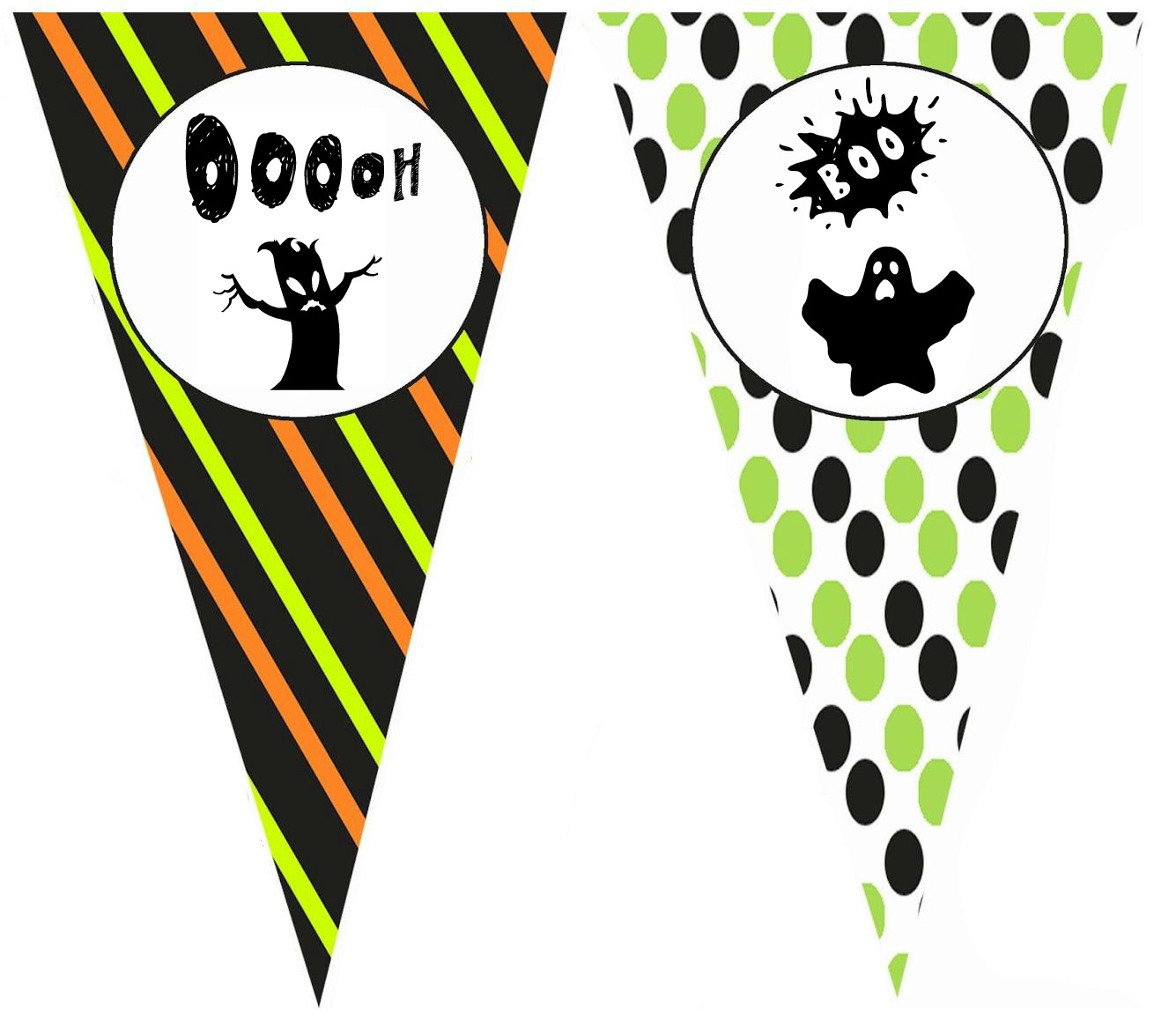 RECURSOS y ACTIVIDADES para Educación Infantil: Banderines de Halloween