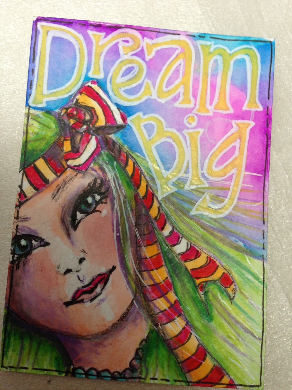 Playing With Paint: PAINTED ARTIST TRADING CARDS