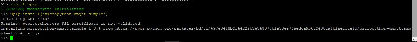 Instalando o módulo uMQTT na ESP32
