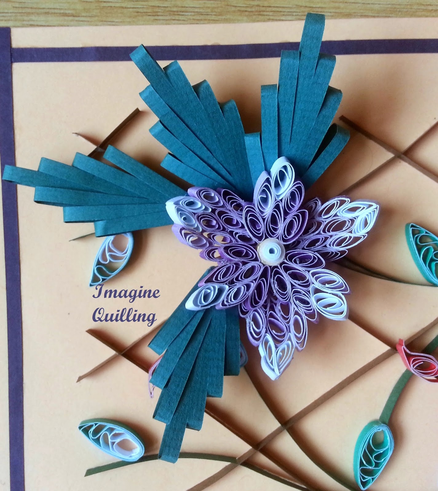Imagine Quilling: A card with a bow for a dear friend