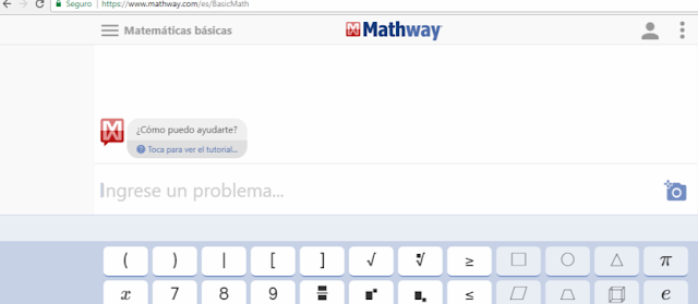 UTILIZACIÓN DE LA HERRAMIENTA MATHWAY