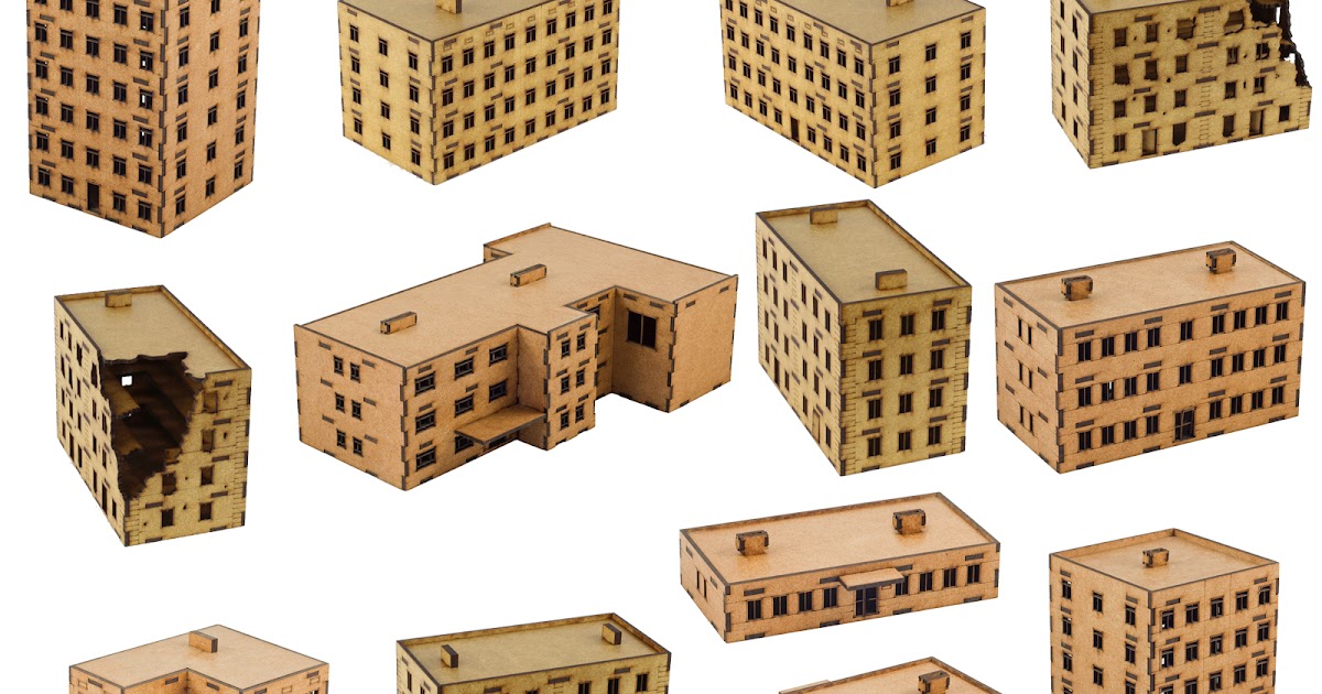 Wargame News and Terrain: Terrains4Games: New 15mm City Buildings ...