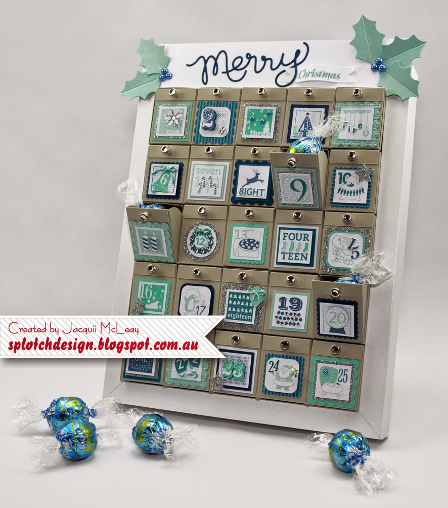 Splotch Design - Adding ink to paper!: Christmas Advent Calendar Tutorial