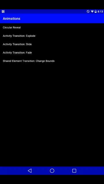 PTR Android/Programming Blog: Getting Started with Android L Animations