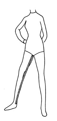 Andrew MacLaine's Remote Measuring Device: Slacks Length, Waist to Knee ...