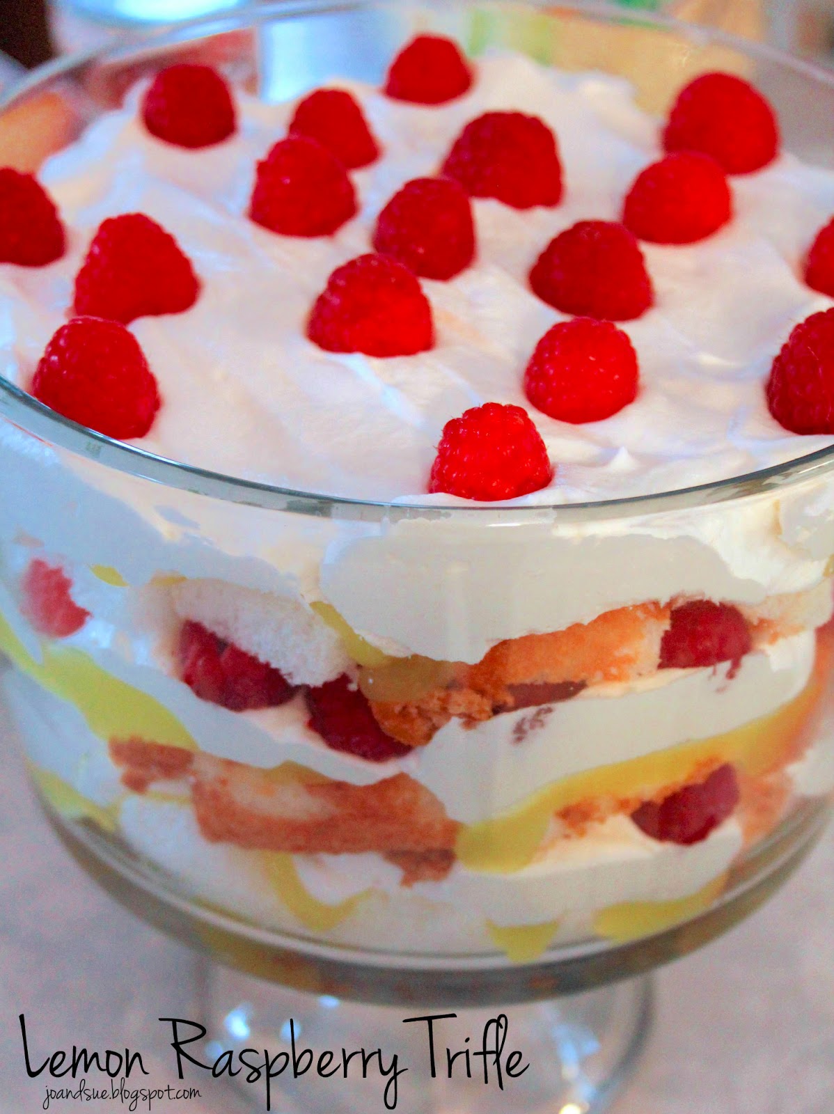 Jo and Sue: Lemon Raspberry Trifle
