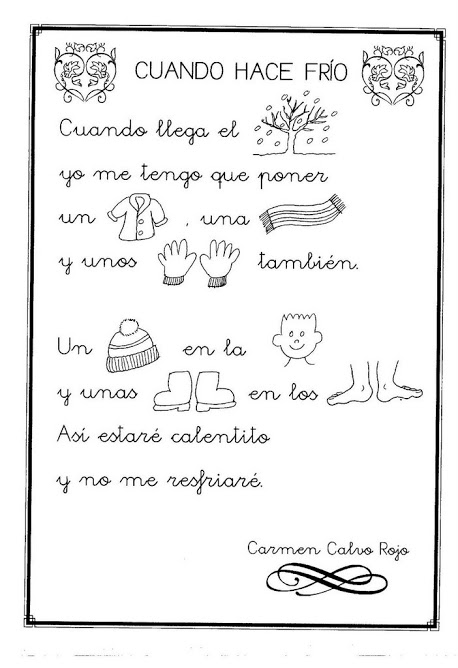 Trabajando en Educación Infantil: 10 poesías sobre el invierno