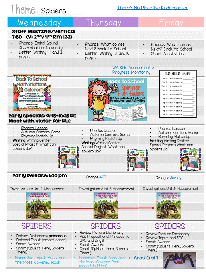 There's No Place Like Kindergarten: Peek At My Week 10