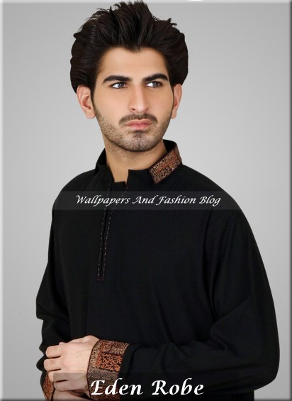 Eden Robe Black Kurta For Men - New Collection 2012 ~ Wallpapers And ...