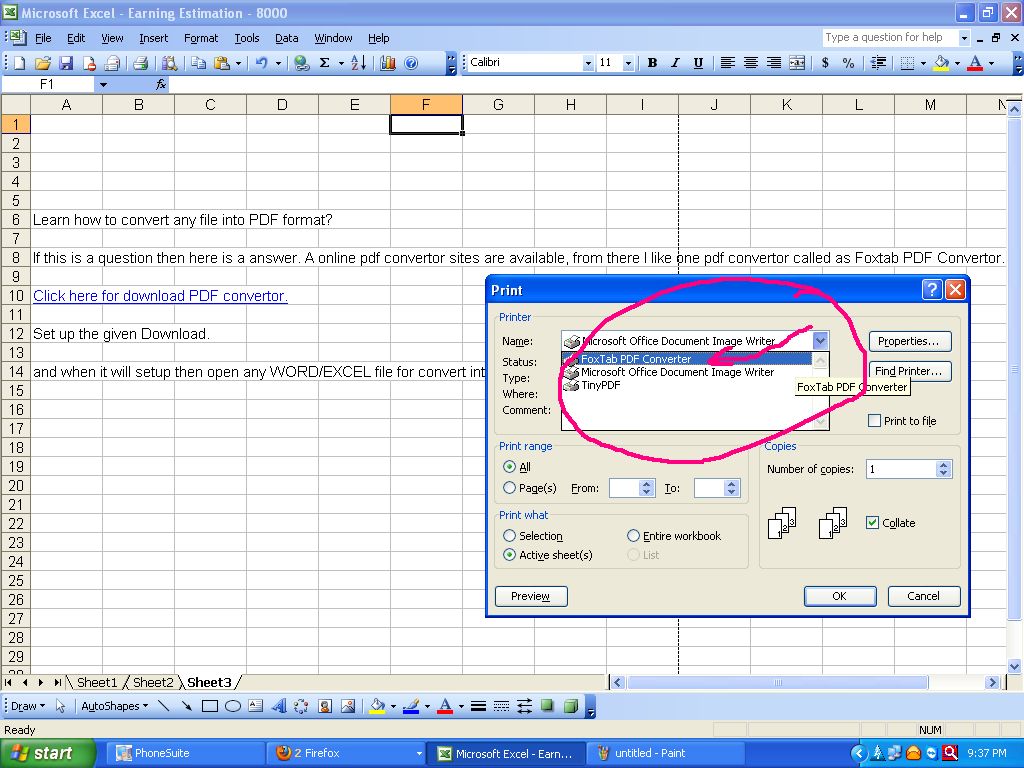 How TO: How to convert into pdf