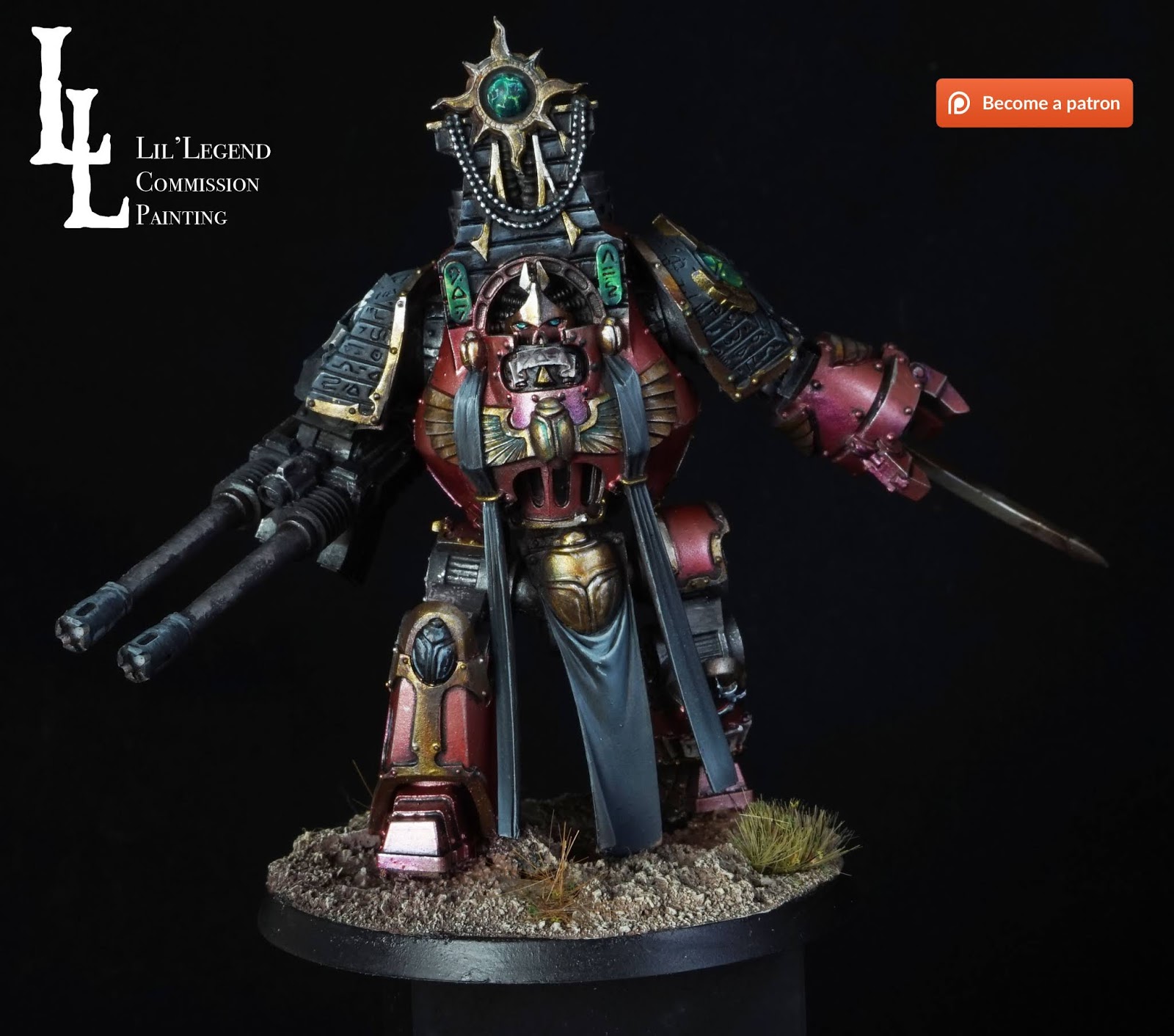 Thousand Sons Osiron dreadnought commission ~ LilLegend Commission ...