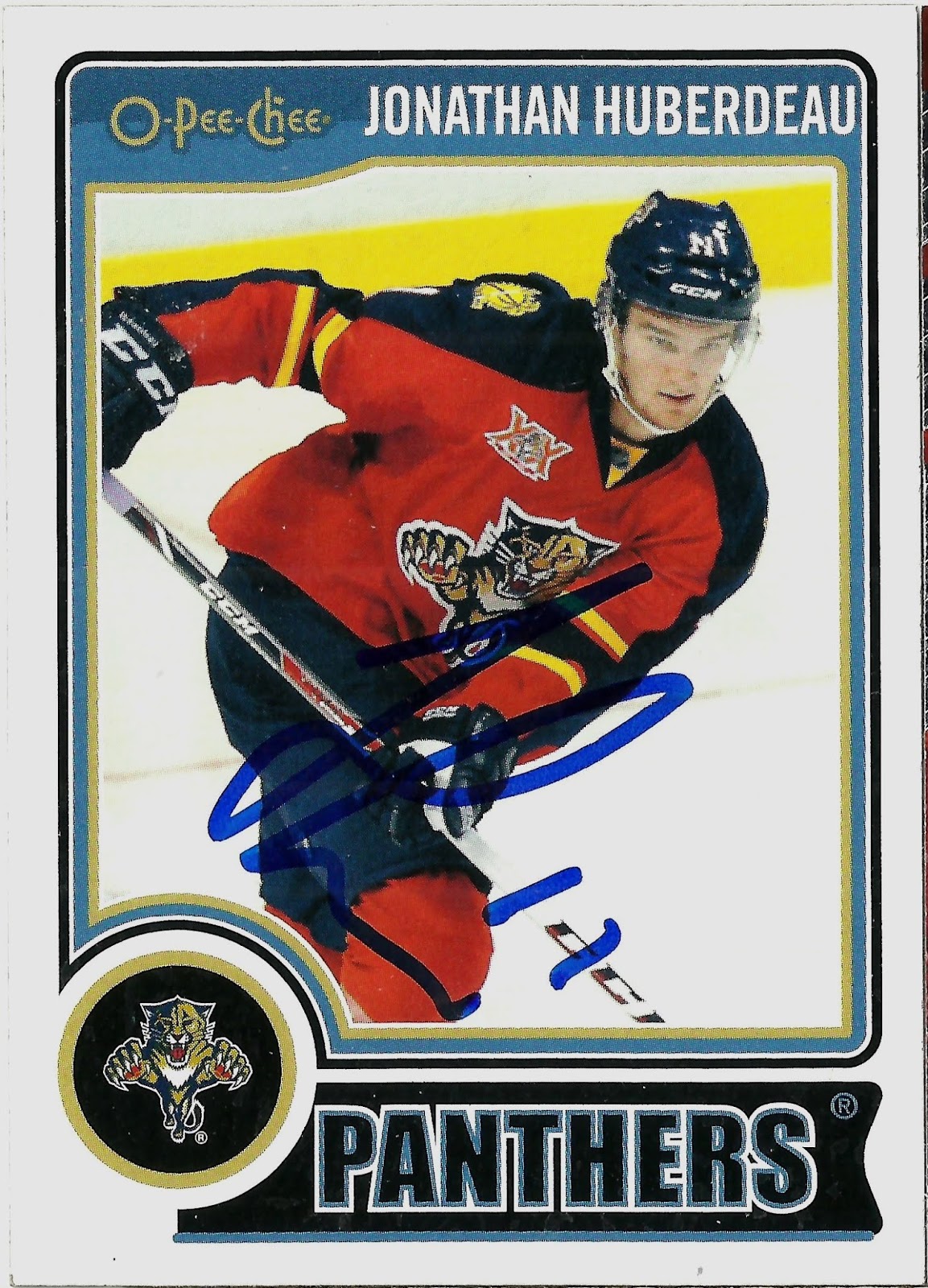 Hell's Valuable Collectibles: Jonathan Huberdeau: Two Autographed Cards