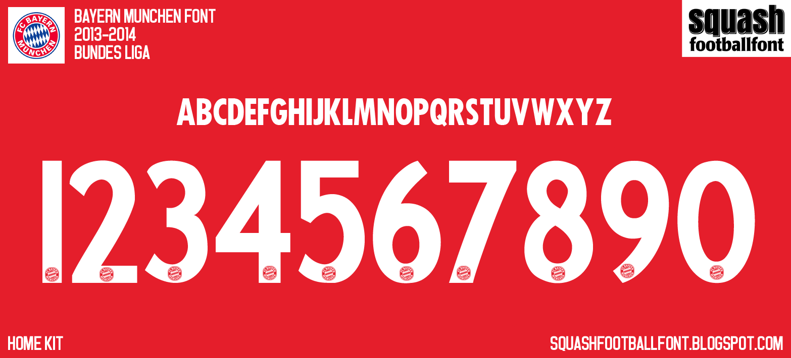SFF: Bayern Munchen 2013-2014 Font