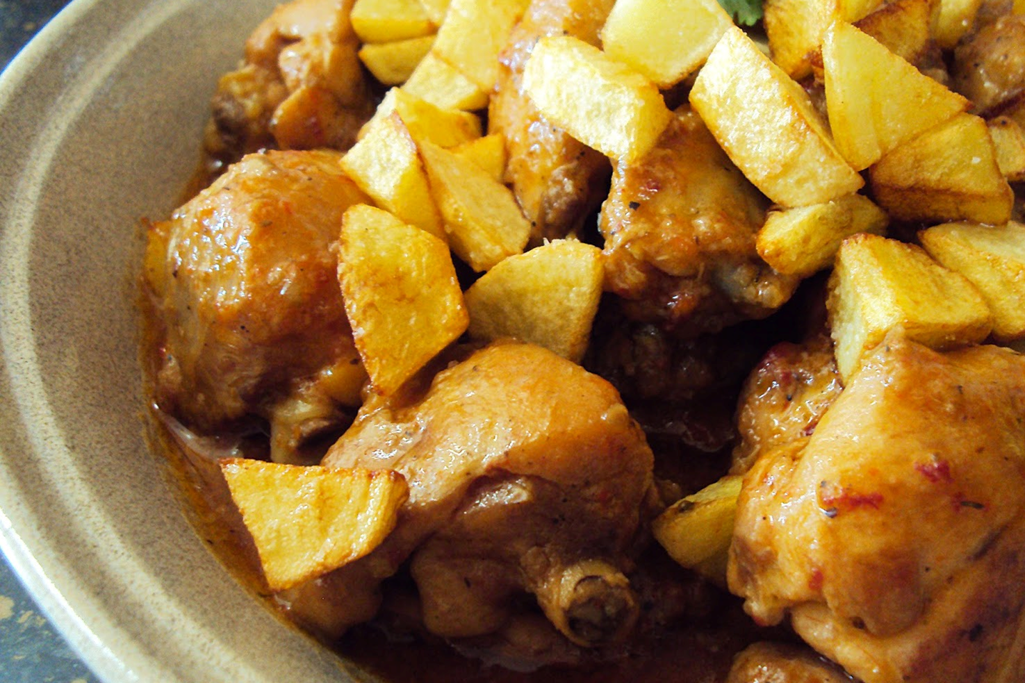 Nuestras Recetas "Mexicanos por España" : POLLO ESTILO RUSTICO.