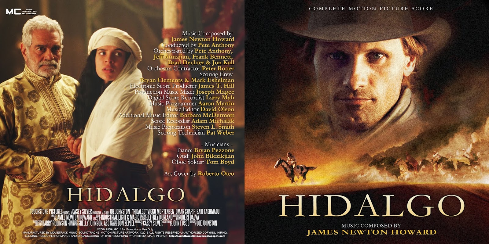 Soundtrack List Covers: Hidalgo Complete (James Newton Howard)