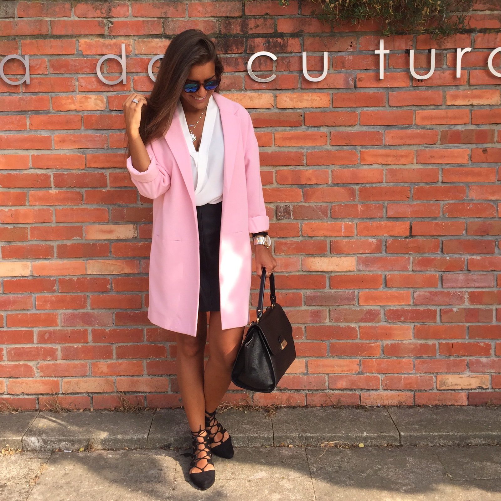 Lace & Fur: Pink Overcoat