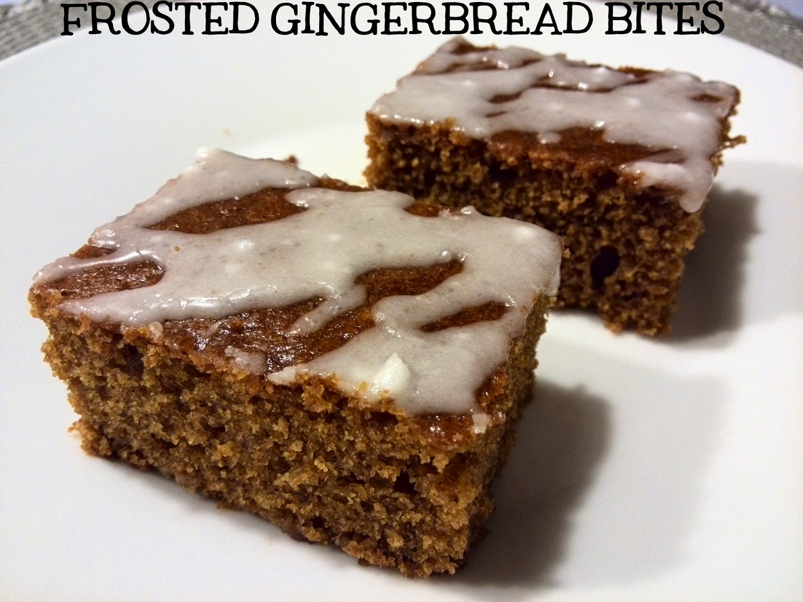 The Cake Baby: Frosted Gingerbread Bites