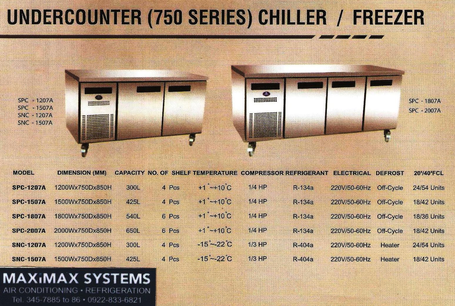 MaximaxSystems.com: SANDEN COUNTER CHILLER (750D)