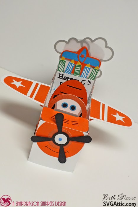 SVG Attic Blog: Dusty the Plane Box Card with Beth