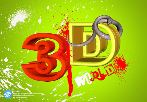 43 Stunning 3D Typography Examples | Mow Design | Graphic Design Blog