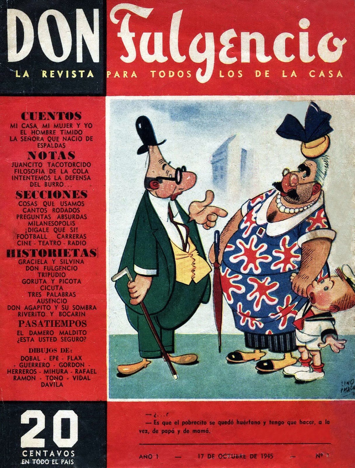 Sonrisas Argentinas : Portadas de Don Fulgencio