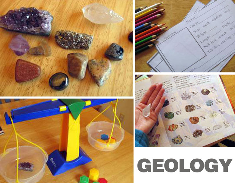 E is for Explore!: Rocks and Minerals Station