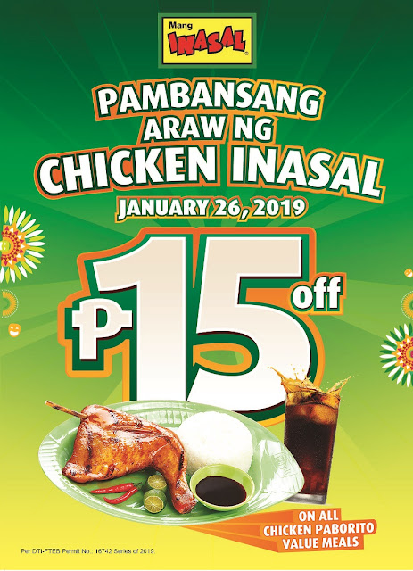 Mang Inasal's Pambansang Araw ng Chicken Inasal Means P15 off on select ...