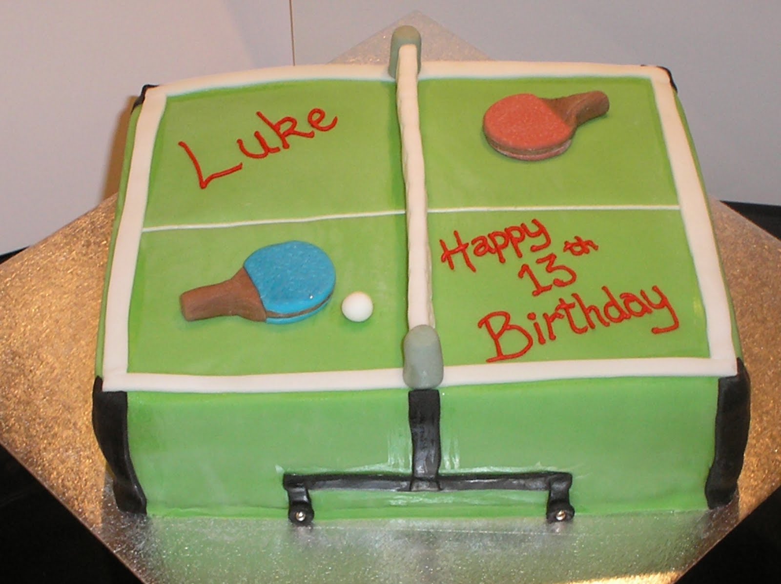 Nicky's Cakes: Table Tennis Cake