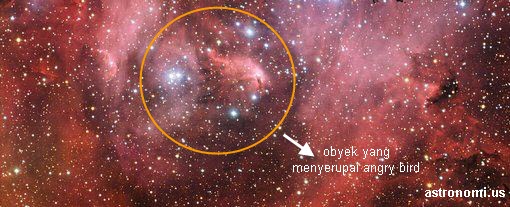 DUNIAKU: Lambda Centauri Nebula, Angry Bird di Luar Angkasa