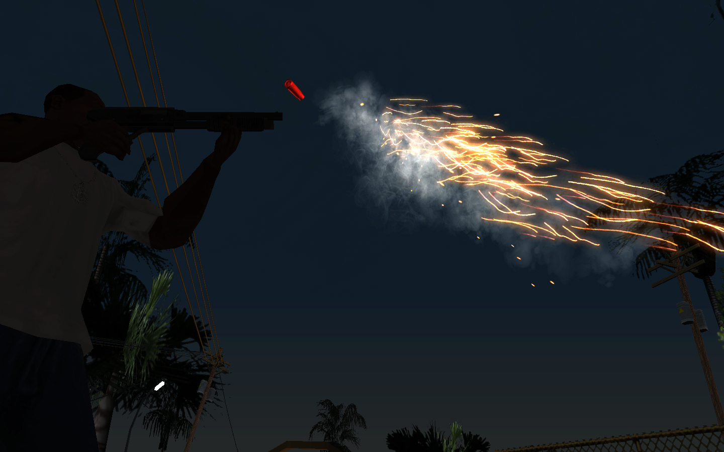 San Andreas mods: IMFX — New Gunflash