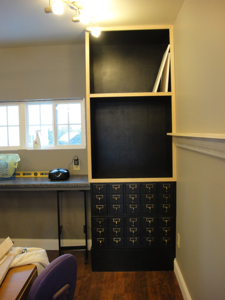 1893 Victorian Farmhouse: Library Card Files for Storage