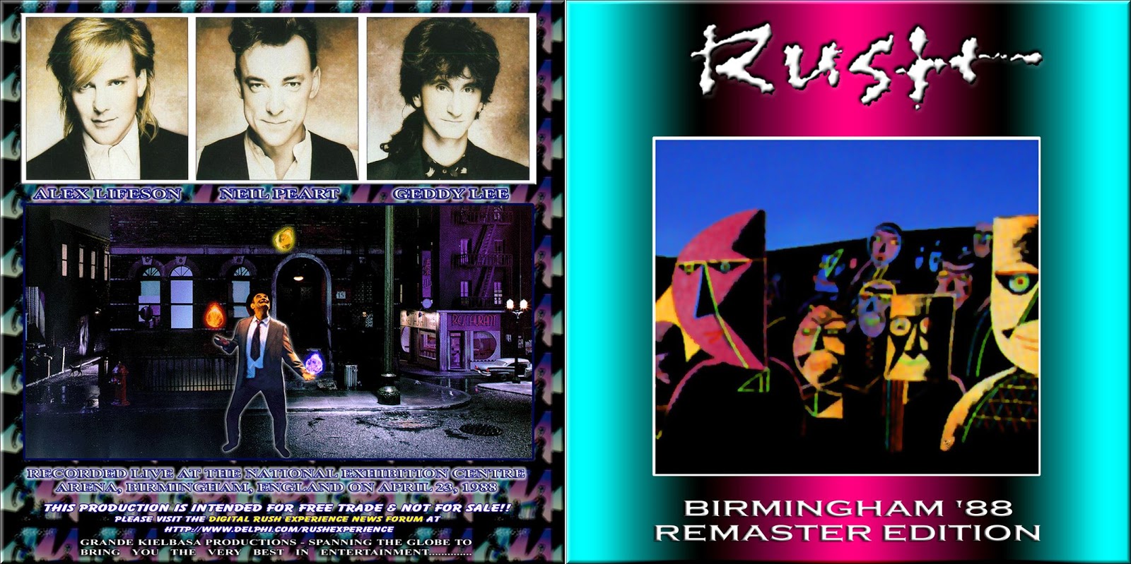 High Quality Bootlegs: Rush - Birmingham 88 Remaster Edition