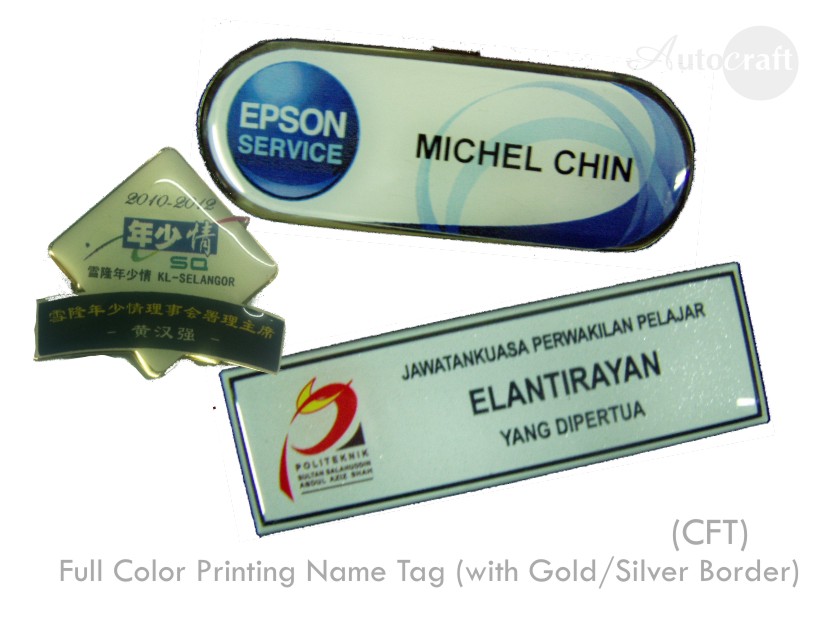 Pembekal Barangan Kerajaan: NAME TAG, SIGNAGE & CARTA
