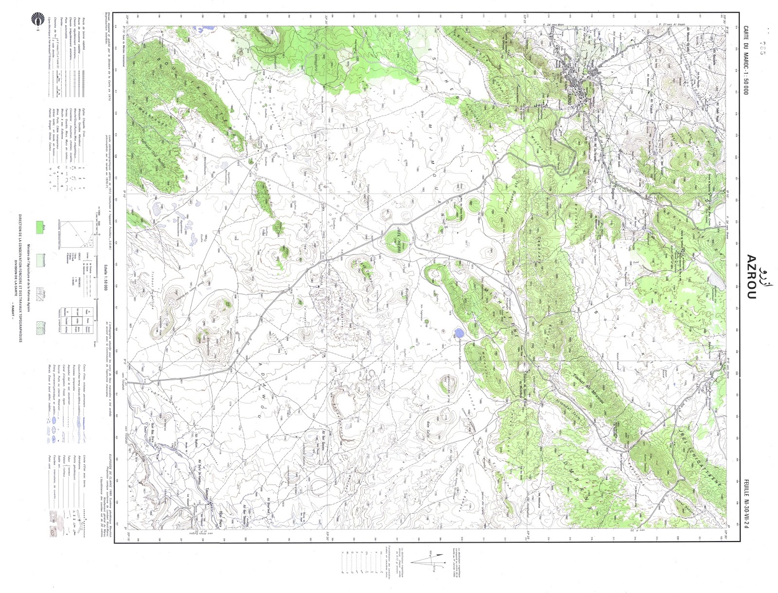 Les cartes Topographique du Maroc R.GIS - R.GIS RIRAK