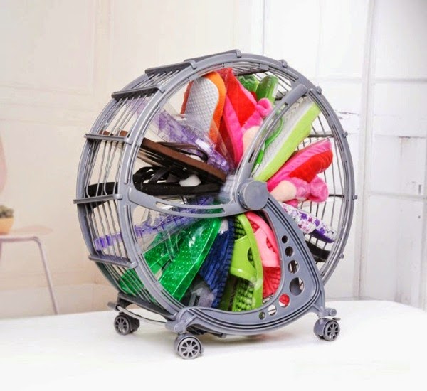 The Ferris Wheel Shoe Rack, Rotating Shoe Rack ~ Goods Home Design