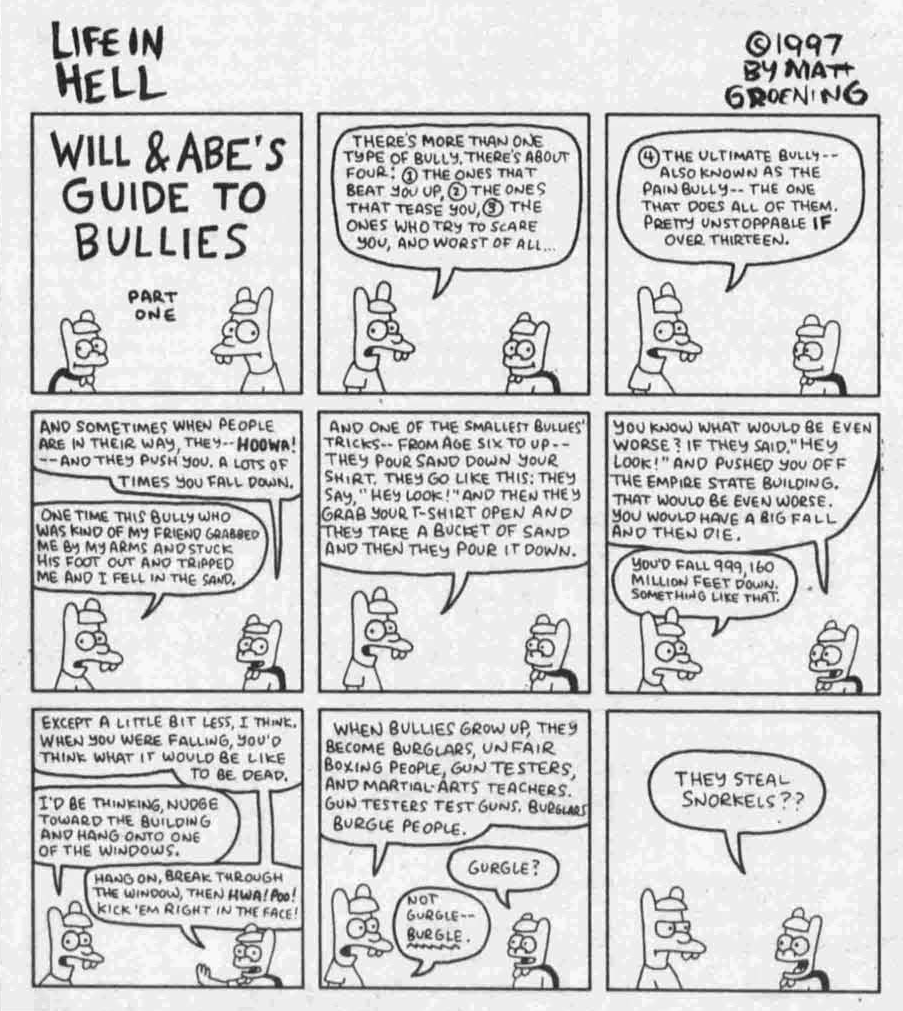 Bongo's Ultimate Life in Hell Archive : Life in Hell 1997 Archive