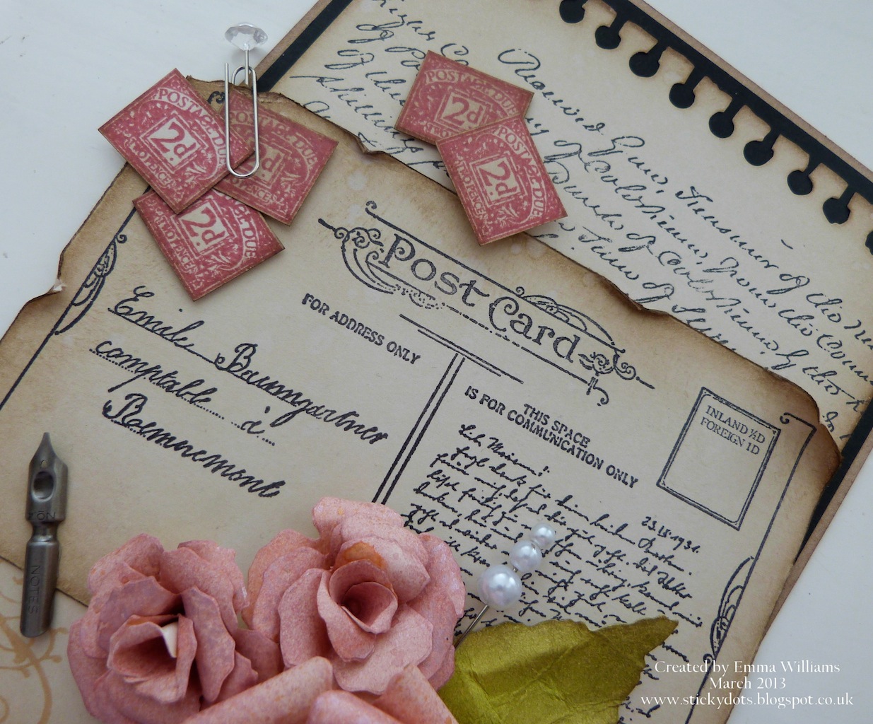 The Artistic Stamper Creative Team Blog: Carte Postale by Emma