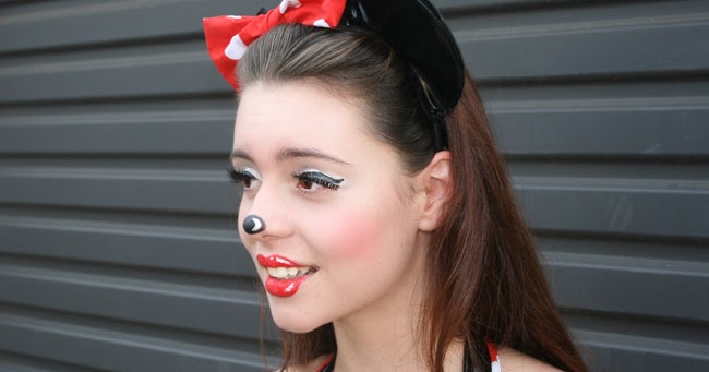Minnie Mouse cartoon Make-up HOW TO | BEAUTY DIY | Now thats Peachy