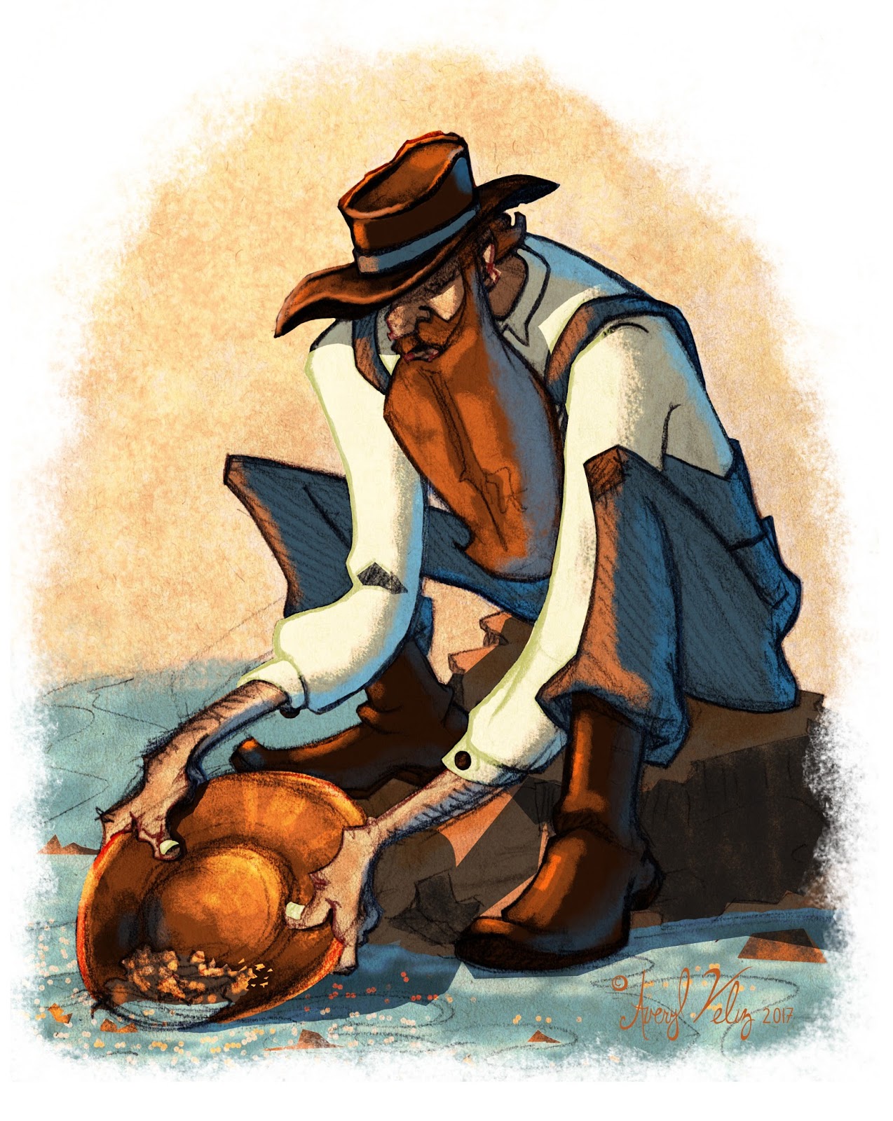 Gold Panner, AK 1890's