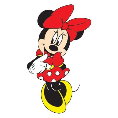 Teca e filha artes: Minnie Vermelha e Minnie Rosa