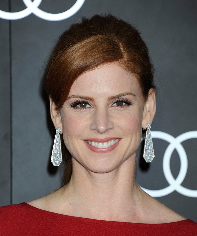 Sarah Rafferty cute stills at Audi Celebrates The Golden Globes Weekend ...