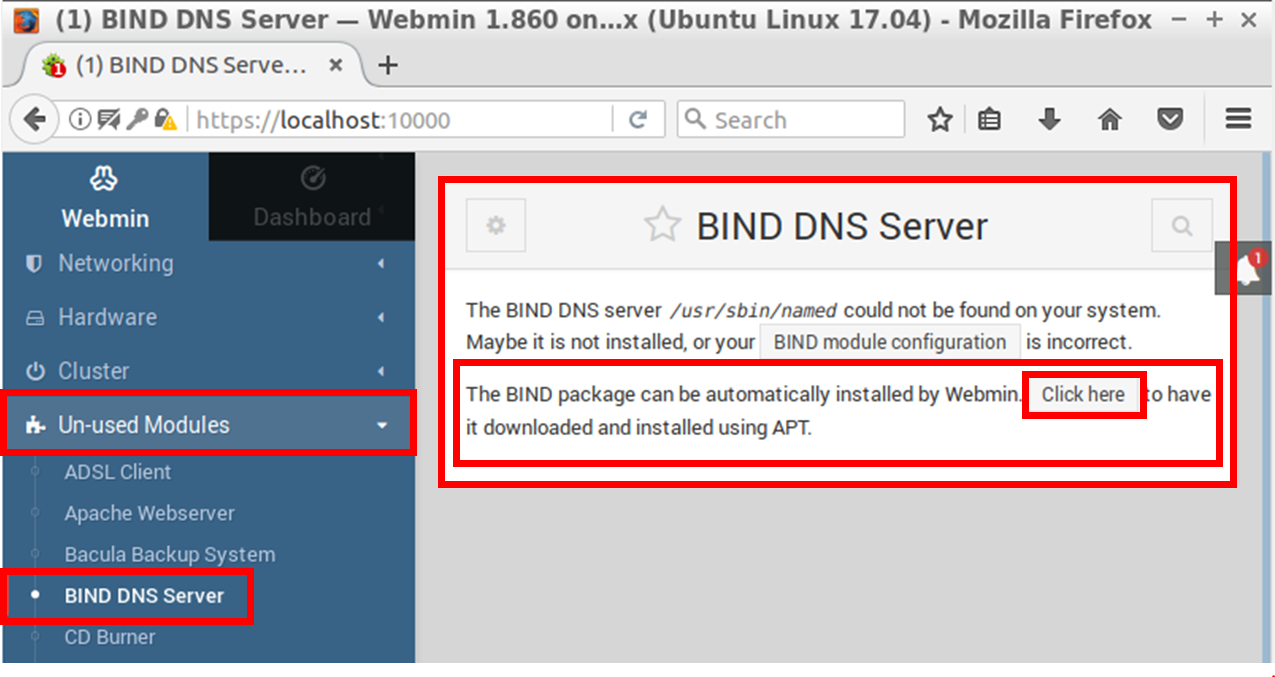 CASOS SIN RESOLVER EN TU MAQUINA: INSTALACION SERVIDOR DNS WEBMIN CON BIND9