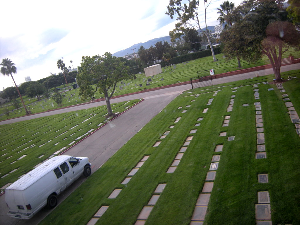 L.A. Kompany: Woodlawn Cemetery Mausoleum Window View