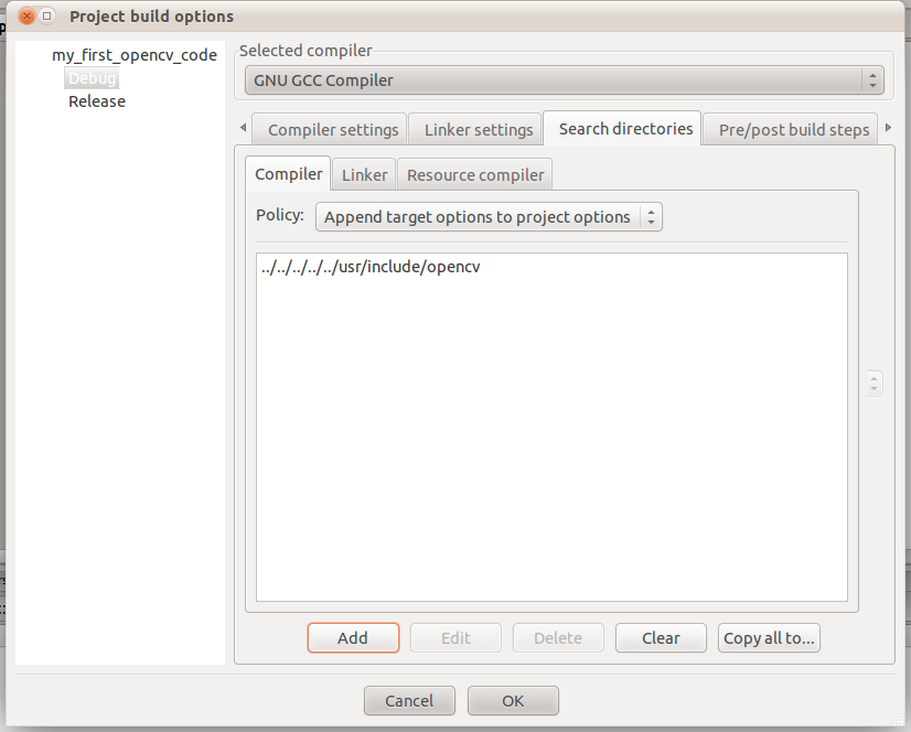 OpenCV Lover: Installing OpenCV with CodeBlocks IDE on Ubuntu