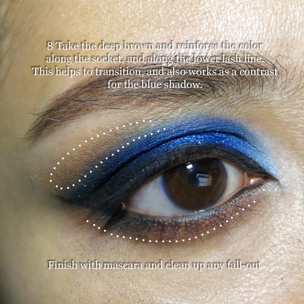 The Makeup Box: Sparkly Cobalt Blue Eye - with and without Freshlook ...