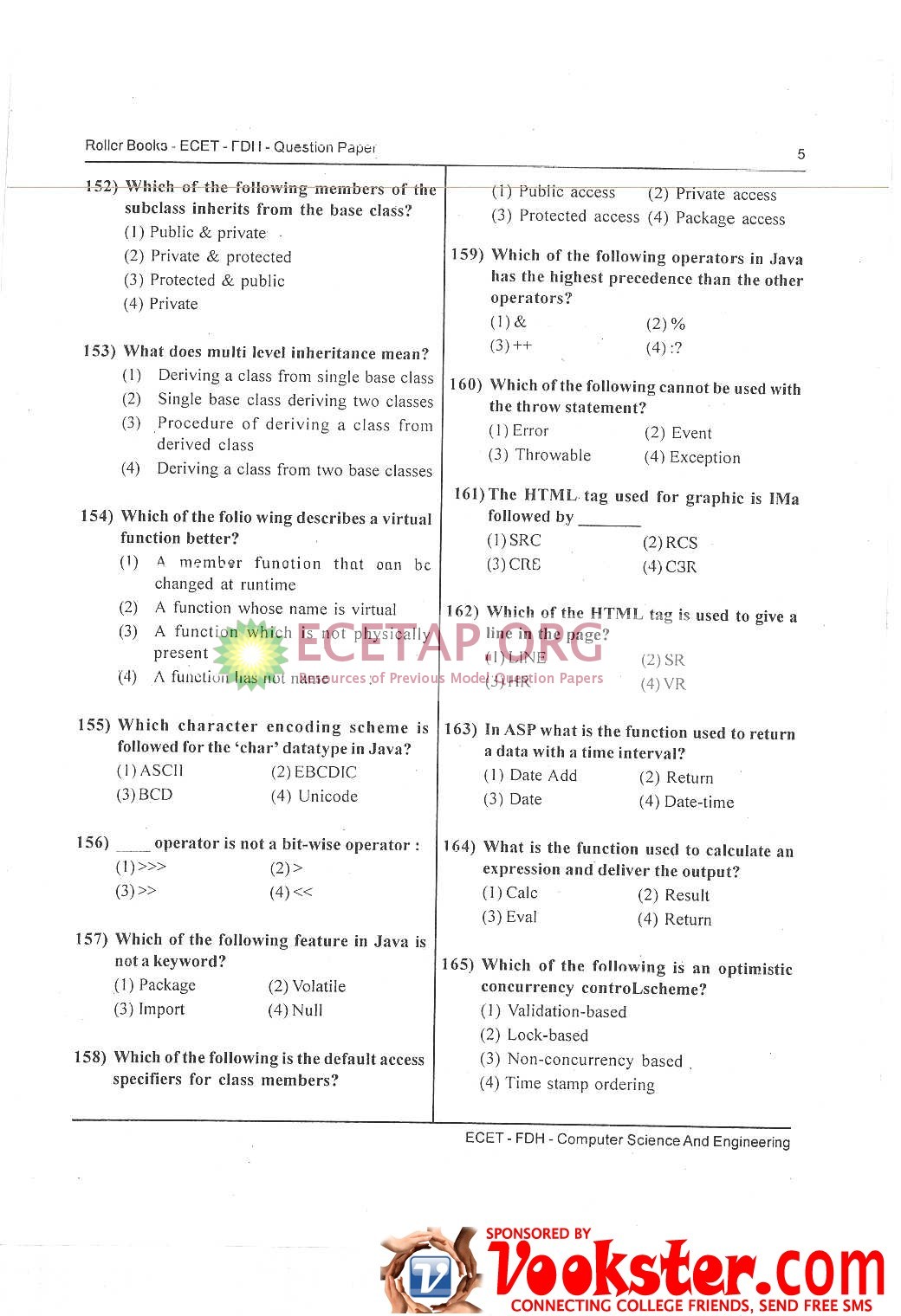 ECETAP - 2016, Previous, Model Papers, Question Papers EEE,ECE,SCE ...