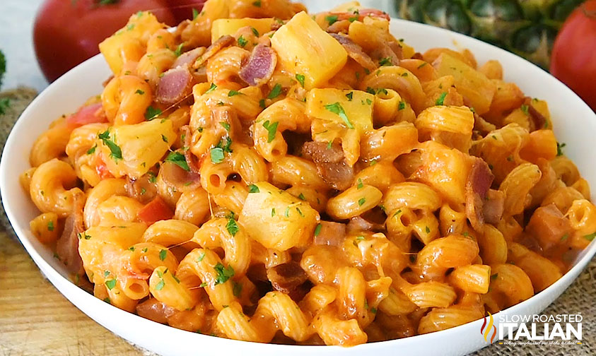 Italian Food: One-Pot Hawaiian Pasta (With VIDEO)